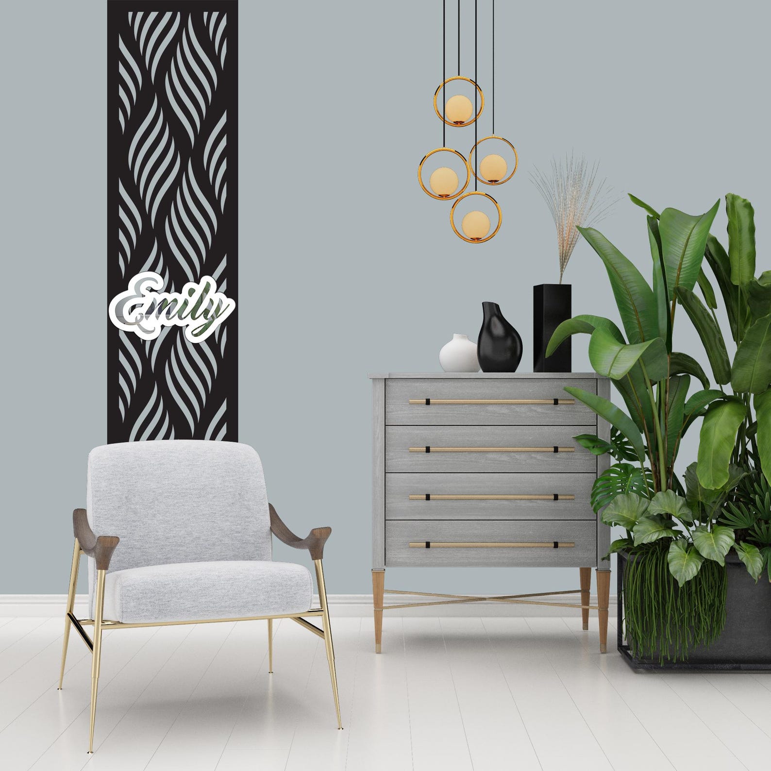 Geometric Patterned MDF Wall Panel | Unique Home Decor Artwork | Modern ...