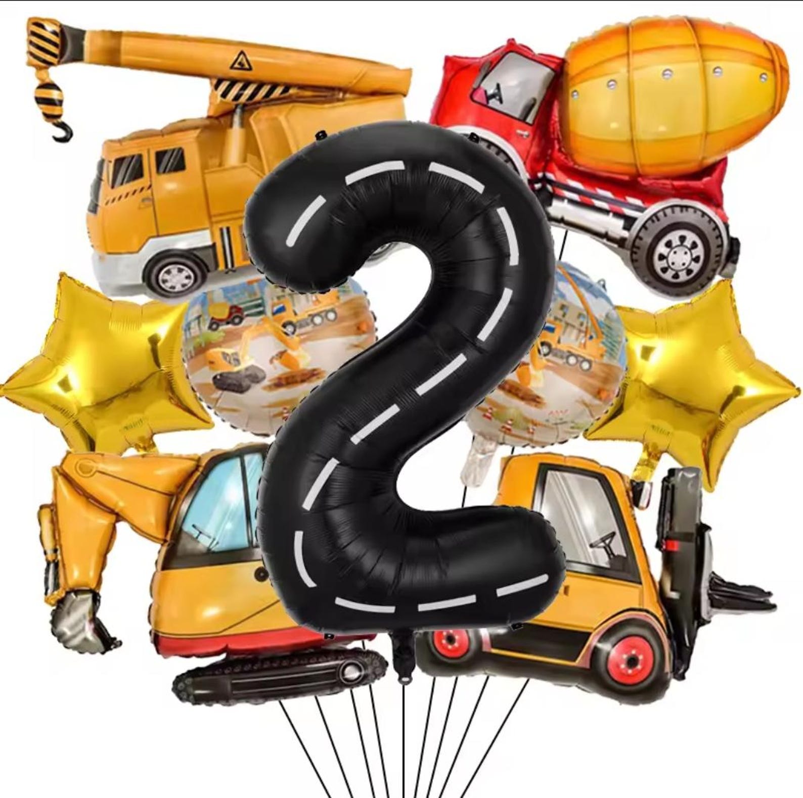 Engineering Theme Birthday Party Balloon Set 9pcs. - Etsy
