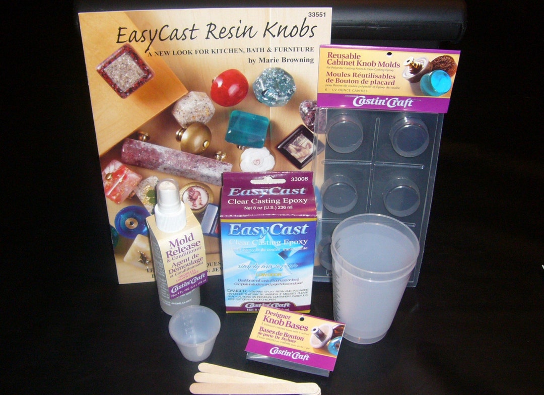 Castin'craft Easycast Casting Resin Knob Starter Kit - Book, Molds ...