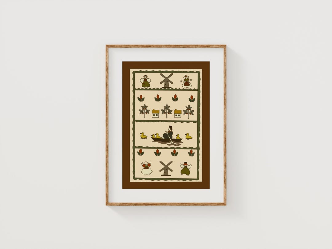 Dutch Style Print, Cottagecore Print, Cottagecore Wall Art, Printable ...