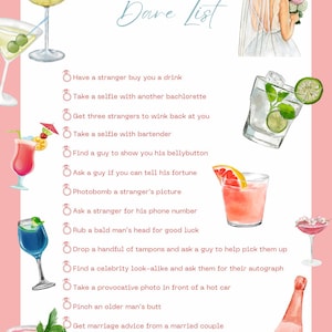 Best 14 Bachelorette Dares List - Different Styles - A4 Format , Best ...