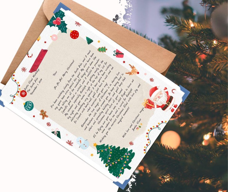 EDITABLE Official Letter From Santa Claus Letter From the Desk of Santa ...