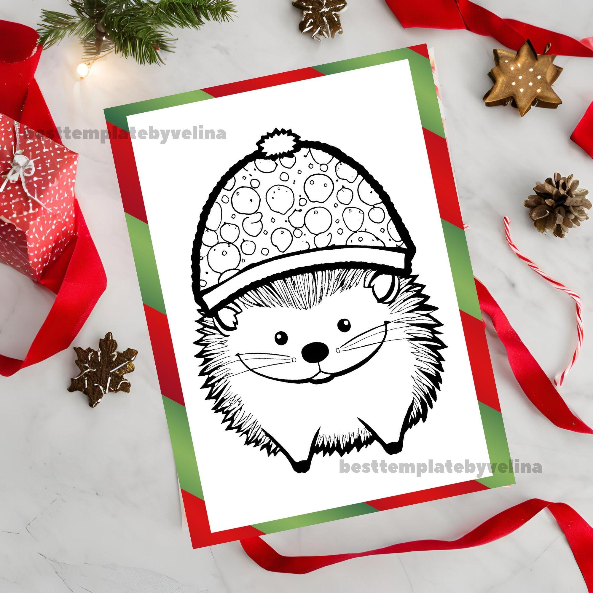 Whimsical Christmas Forest Animals: Fun Coloring 15 Pages for Kids ...