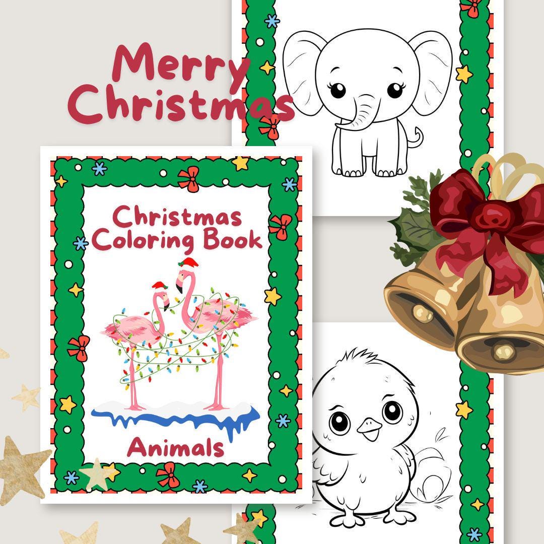 Christmas Coloring Book / Winter Coloring / Christmas Coloring Pages ...