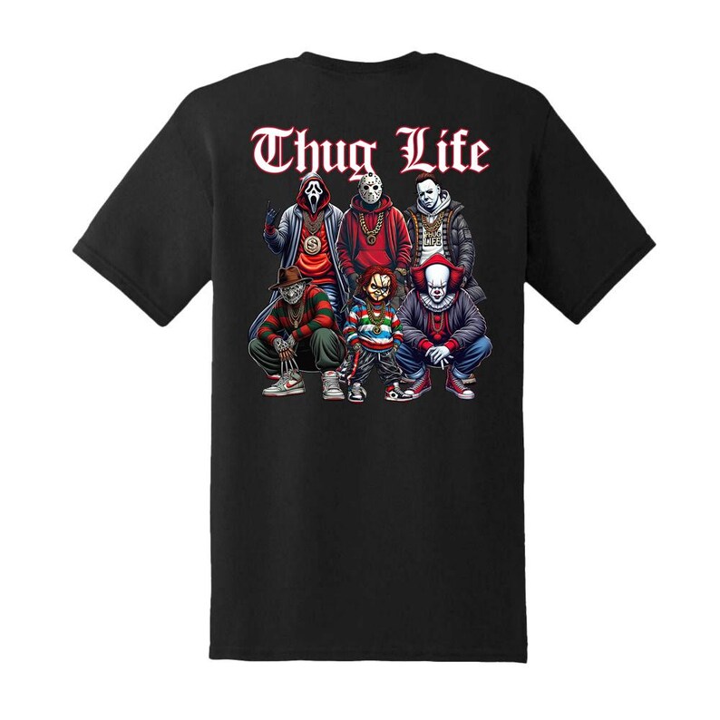 Thug Life Horror Movie T-shirt 562 - Etsy