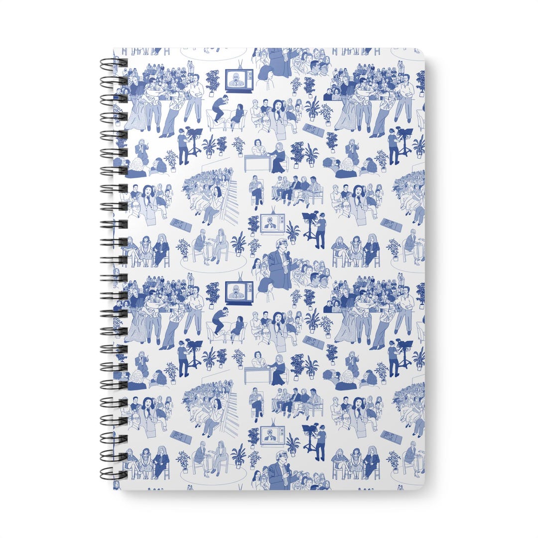 90s and 2000s Talk Show Hosts Journal Vintage Pop Culture Notebook With ...