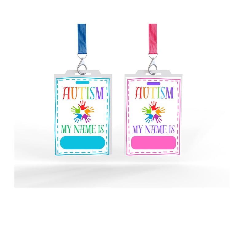 Autism Alert Tag, Special Needs, Printable, Emergency ID, Safety Info ...