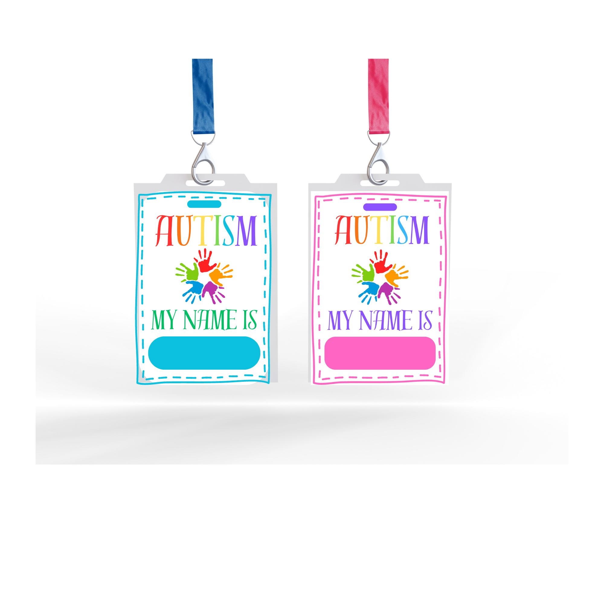 Autism Alert Tag, Special Needs, Printable, Emergency ID, Safety Info ...