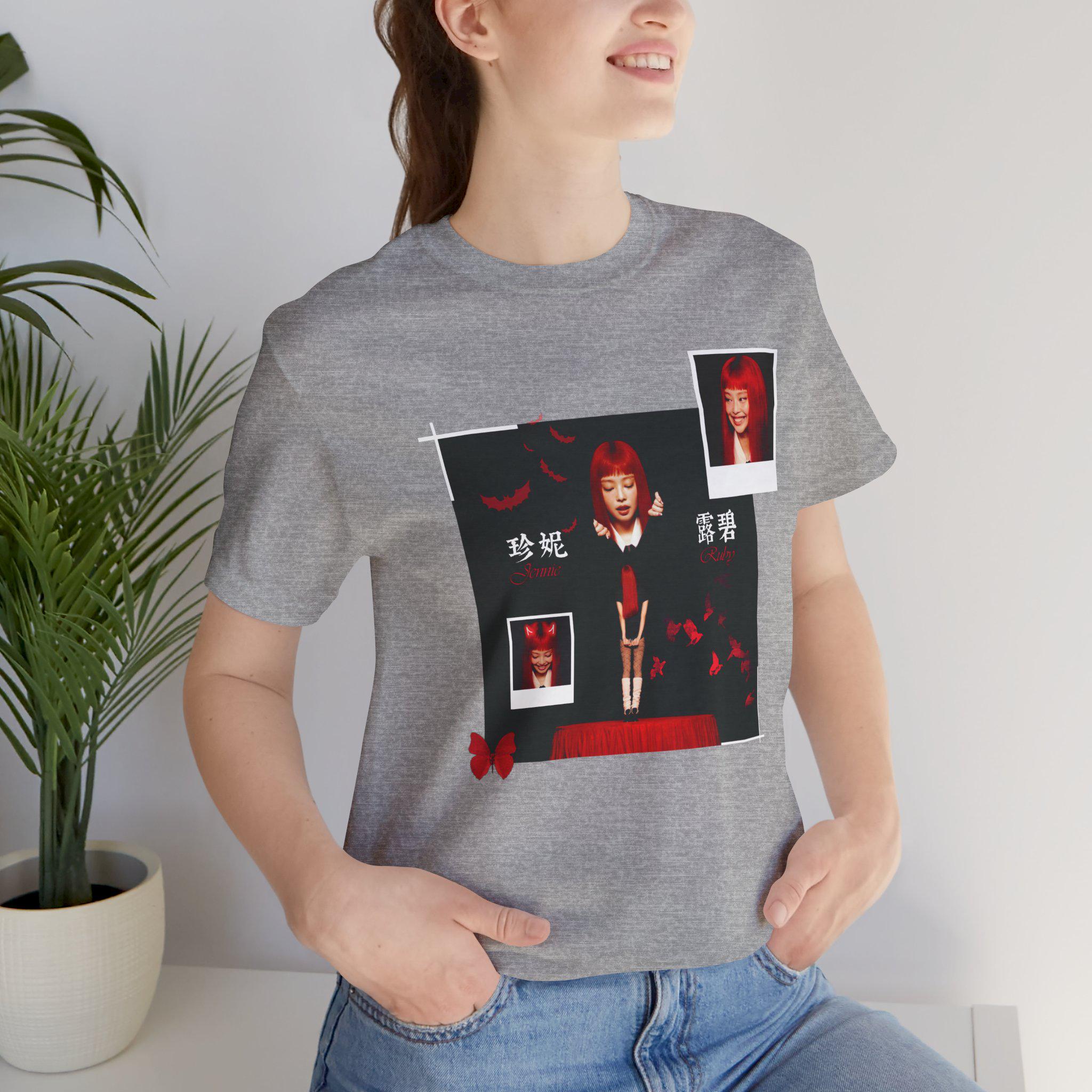 Kpop Album Merch Unisex Tee, Jennie Ruby Design, Music Lover Shirt, Fan ...