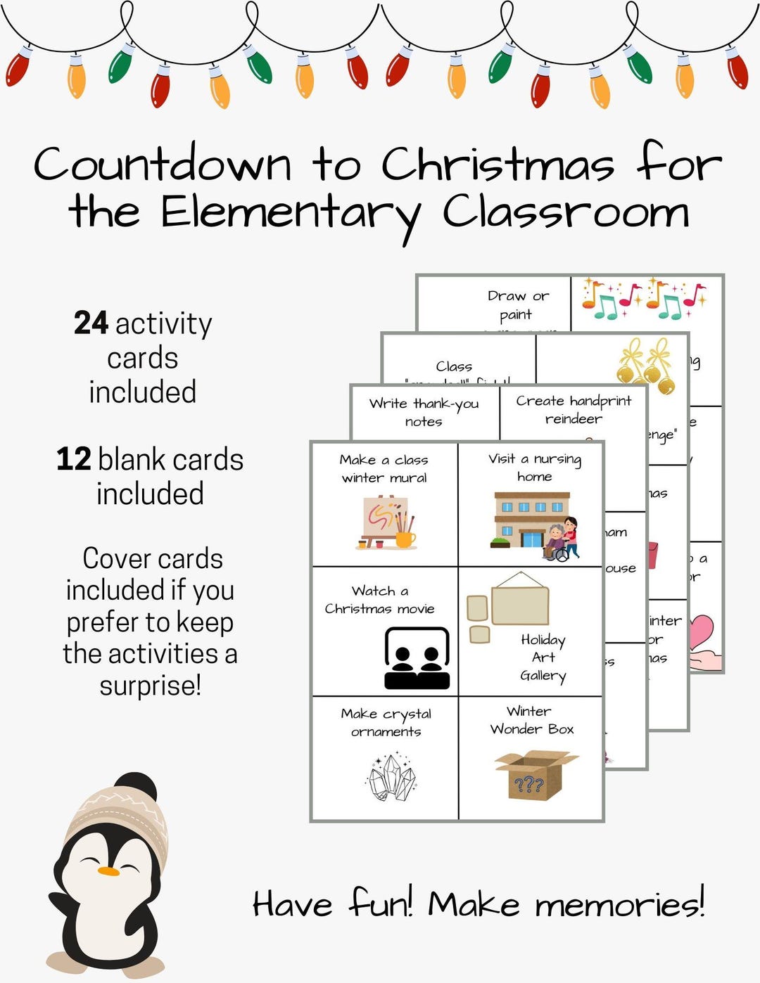 Countdown to Christmas for Elementary Classrooms - Etsy