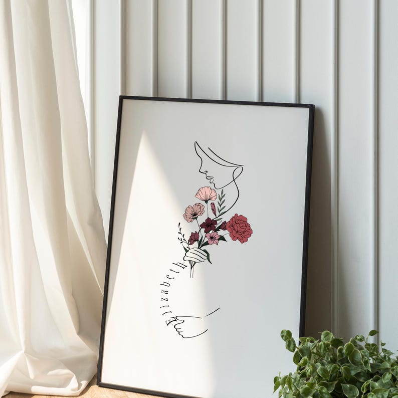 Custom Angel Baby Digital Line Art Print | Infant Loss Miscarriage ...