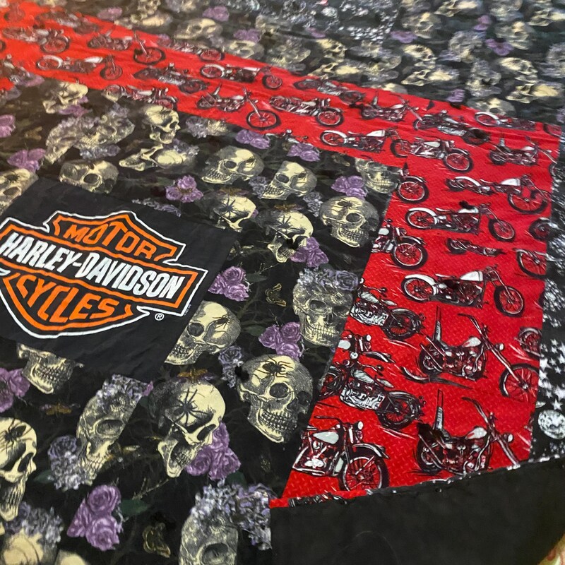 Harley Davidson Quilts - Etsy