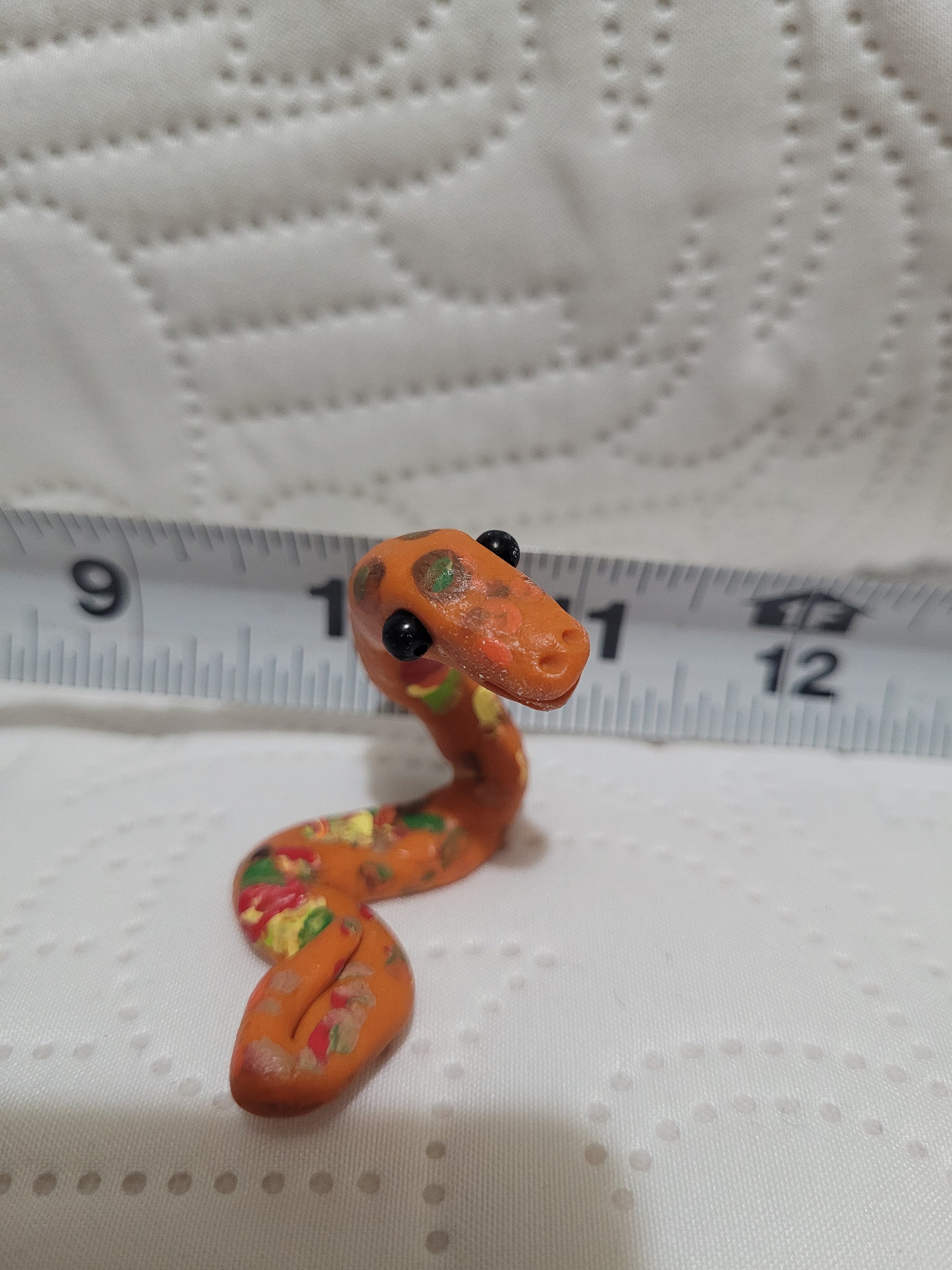 Mini Polymer Clay Sculpted Fruit Snakes/ Desk Buddy - Etsy