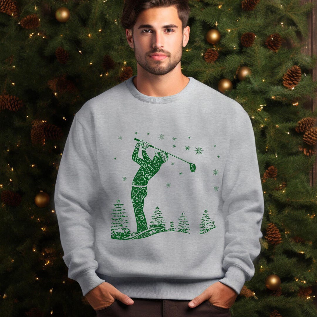 Golf Christmas Jumper, Golf Christmas Jumper, Funny Christmas Jumper ...