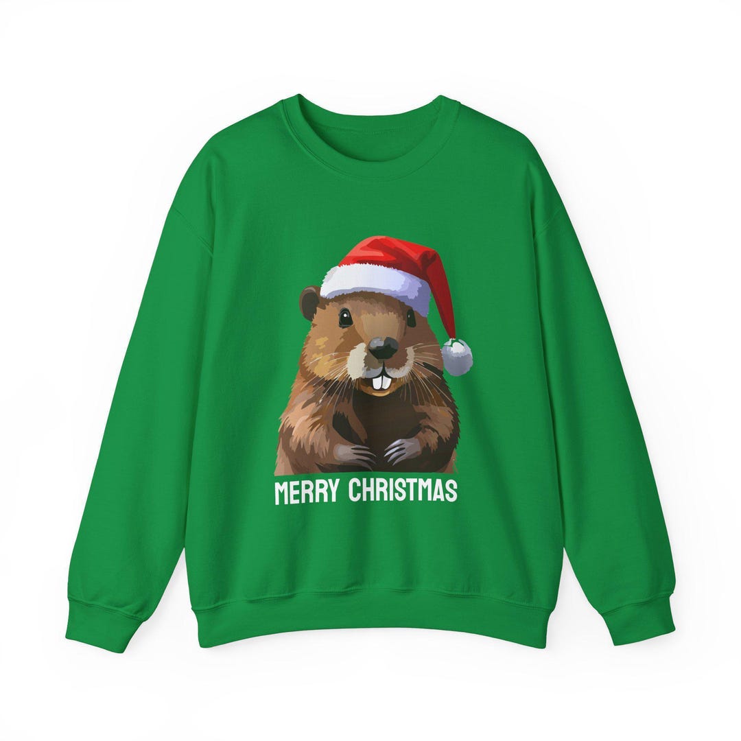 Christmas Sweater, Beaver Christmas Jumper, Festive Beaver Christmas ...