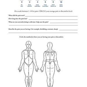 Printable Medical Intake New Patient Form Chiropractic Editable - Etsy