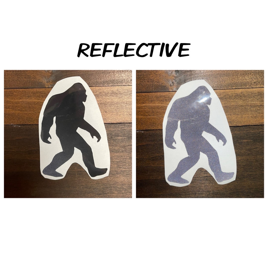 REFLECTIVE Yeti Bigfoot Decal Sticker for Car Window Bumper Mirror, Cup ...