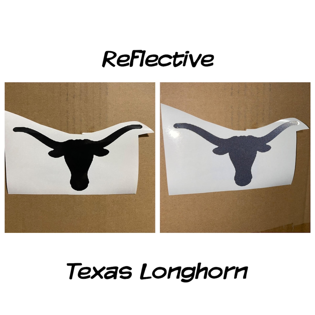Reflective Texas Longhorn Vinyl Sticker Decal for Car Window Bumper ...