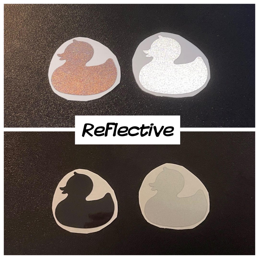 REFLECTIVE Duck Decal Sticker for Car Window Bumper, Cup, Lap Top ...