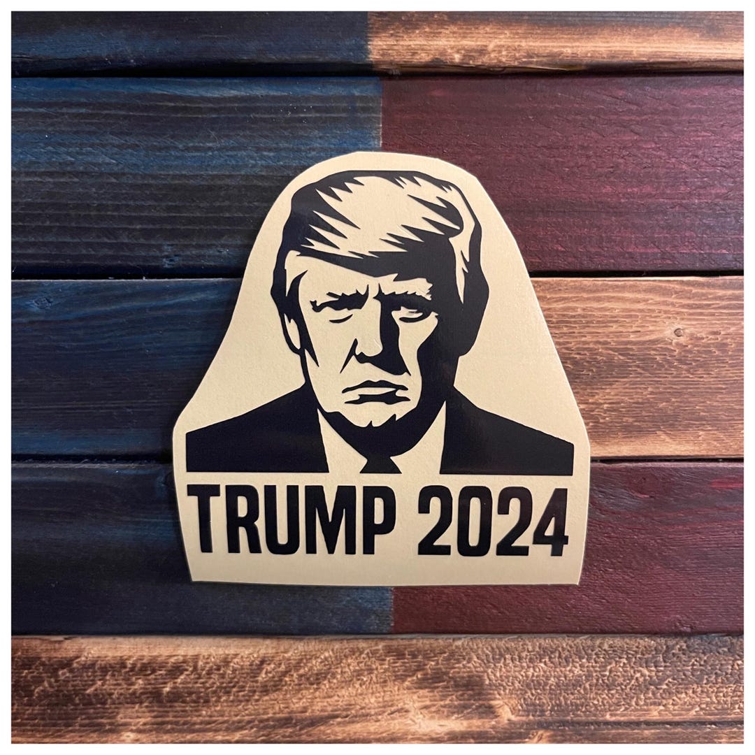 REFLECTIVE TRUMP MAGA Sticker Decal for Car Window Bumper Laptop Water ...