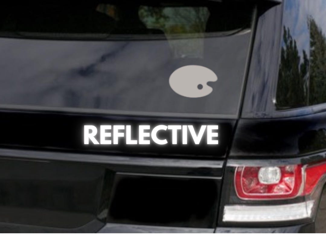 REFLECTIVE Art Stencil Decal Decal Sticker for Car Window Bumper Mirror ...
