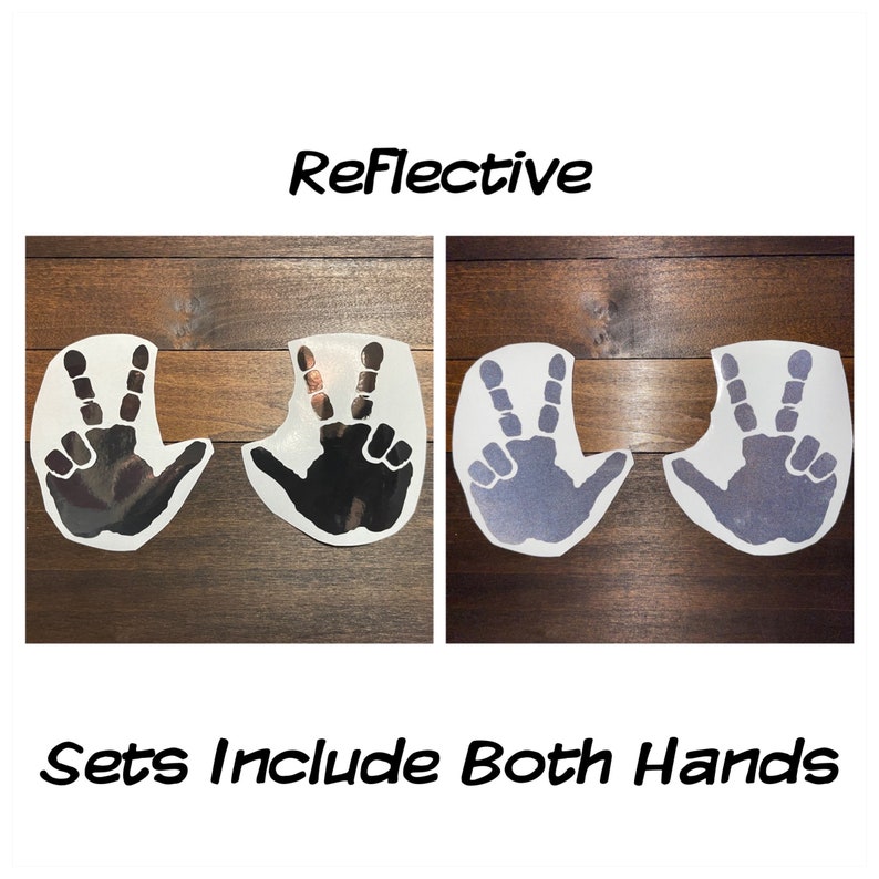 REFLECTIVE Hang Loose Hand Decal Sticker Wavefor Car Mirror Window ...