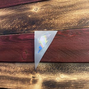 REFLECTIVE Lightning Bolt Vinyl Sticker Decal Car Window Bumper Laptop ...