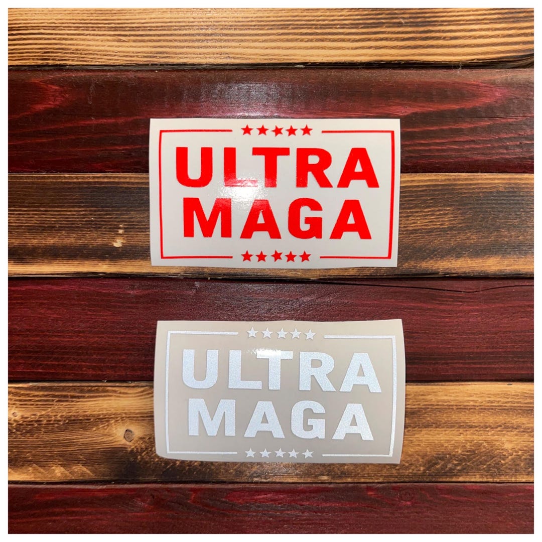 REFLECTIVE TRUMP MAGA Sticker Decal for Car Window Bumper Laptop Water ...