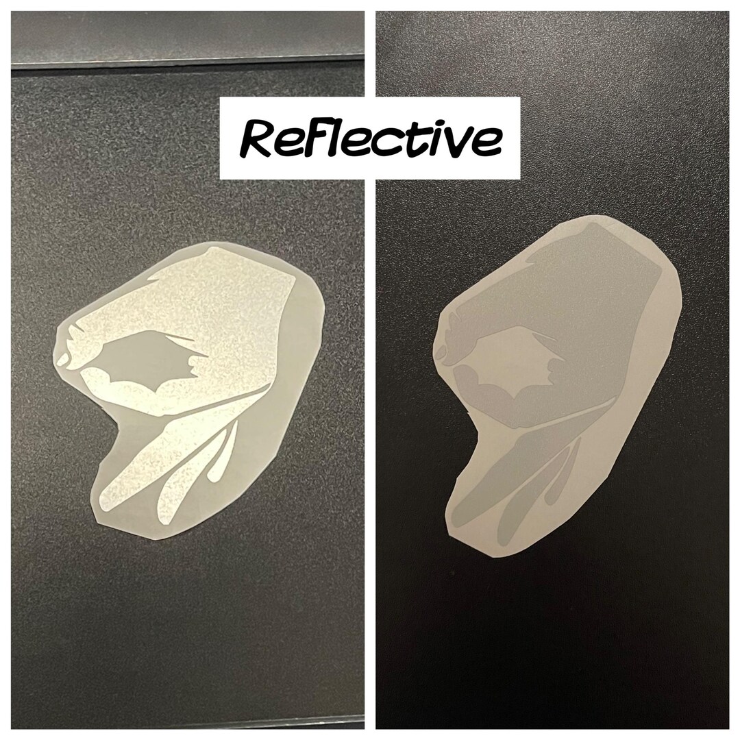 REFLECTIVE Gotcha Hand Decal Sticker for Car Mirror Window Bumper ...