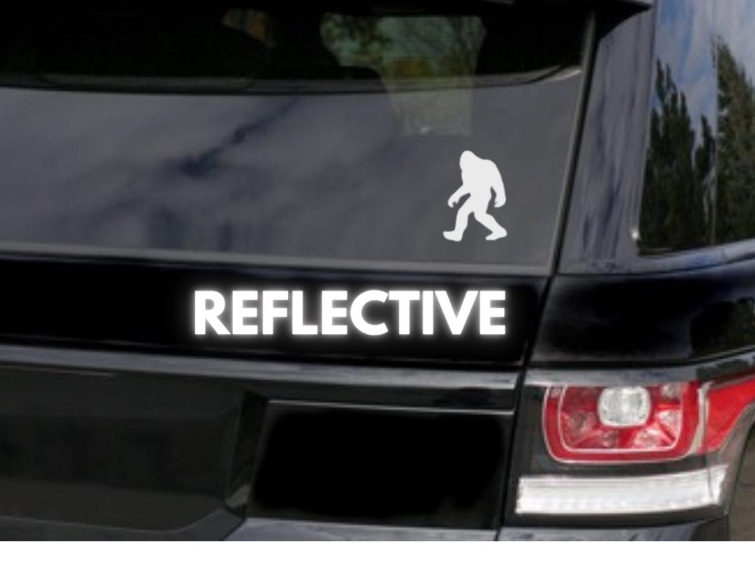 REFLECTIVE Yeti Bigfoot Decal Sticker for Car Window Bumper Mirror, Cup ...