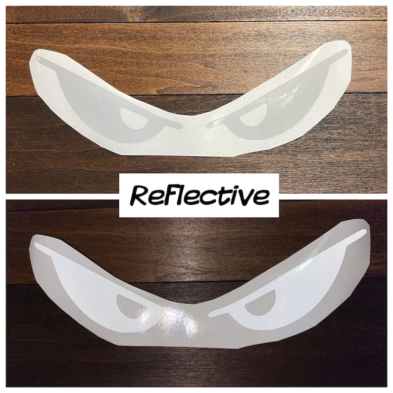 REFLECTIVE Eyes Sticker Decal for Car Window Bumper Laptop Water Bottle ...