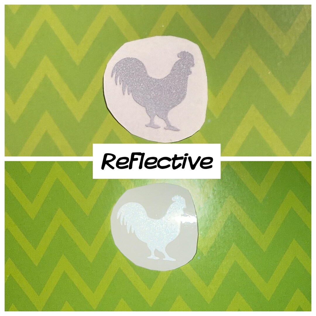 REFLECTIVE Farm Rooster Chicken Decal Sticker for Car Window Bumper ...