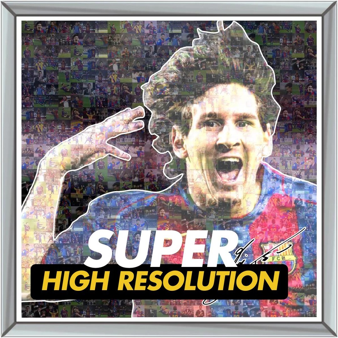 Gray 5ft X 5ft Lionel Messi Poster Iconic GOAT Pictures Football Wall ...