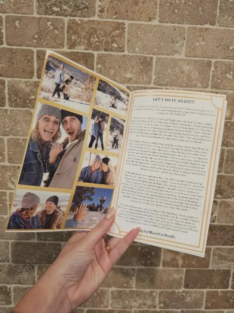 Wedding Playbill TEMPLATE - Etsy