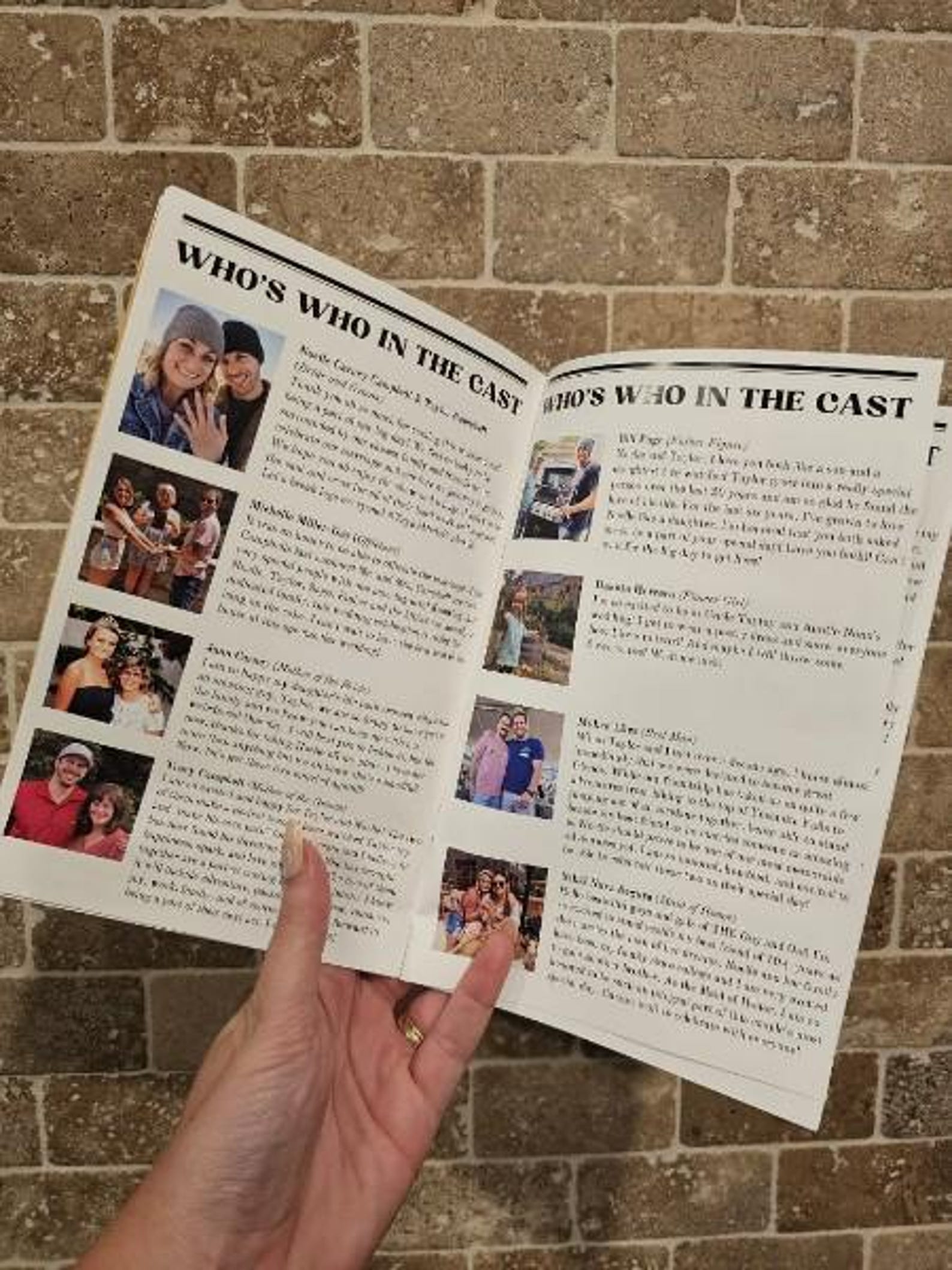 Wedding Playbill MADE TO ORDER - Etsy