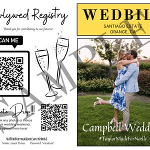 Wedding Playbill MADE TO ORDER - Etsy