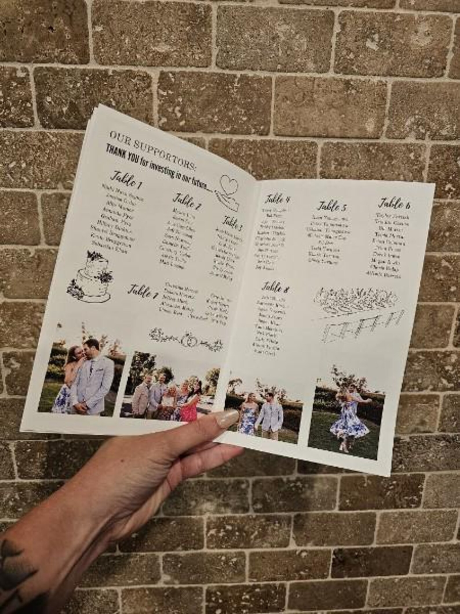 Wedding Playbill MADE TO ORDER - Etsy