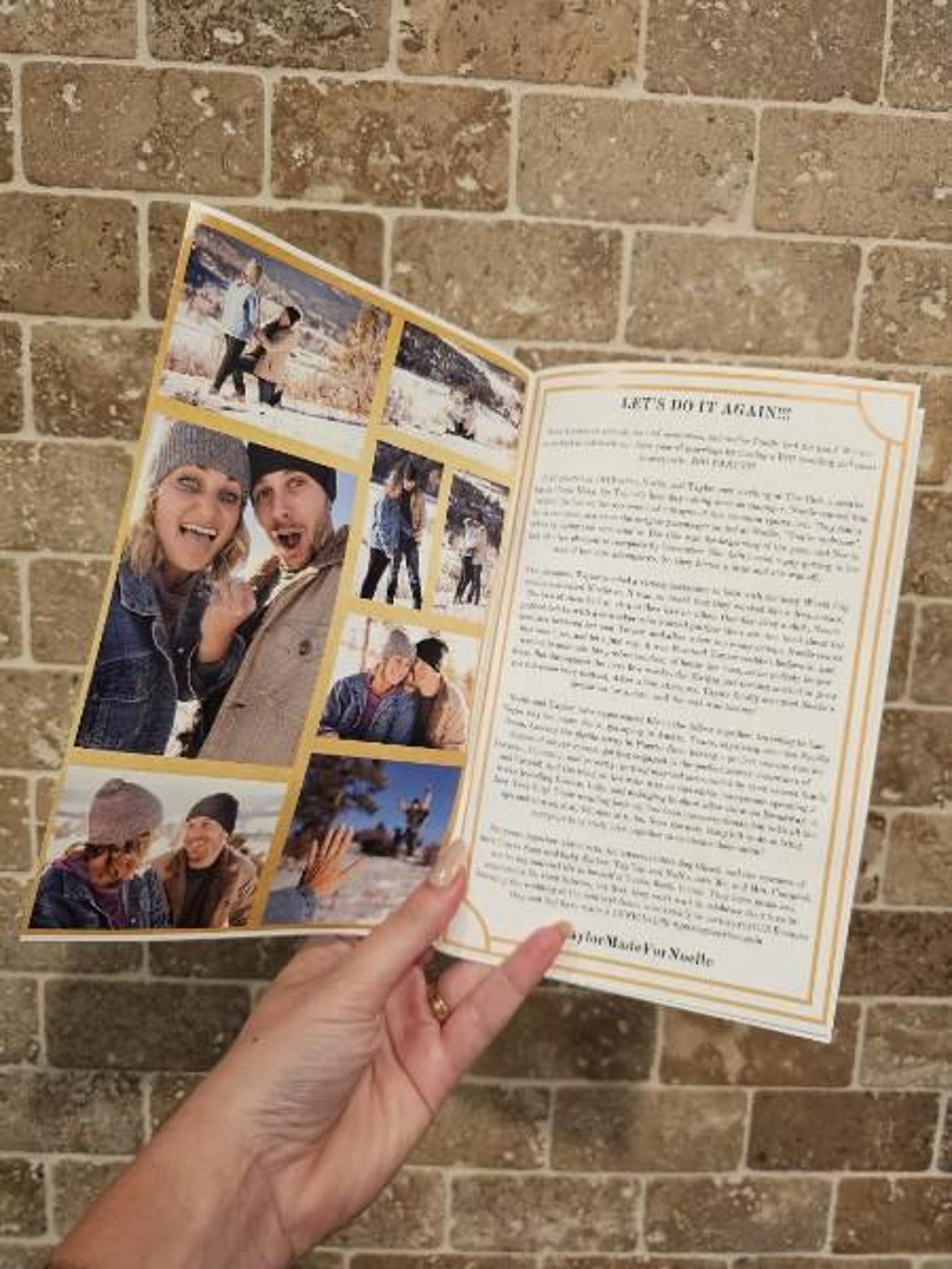 Wedding Playbill MADE TO ORDER - Etsy
