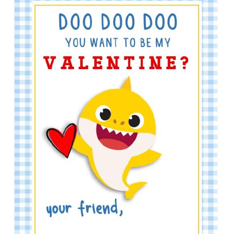 Shark Valentine - Etsy