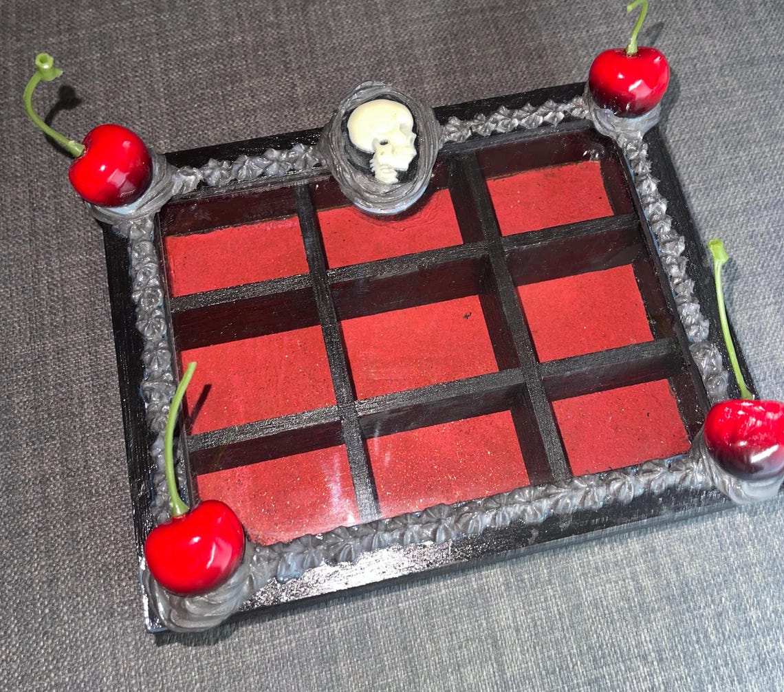 Goth Cherries and Skull Coquette Cake Jewelry/trinket Box - Etsy
