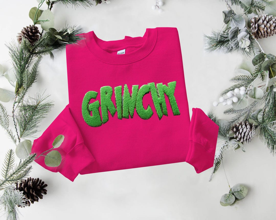 Grinchy Sweatshirt - Etsy