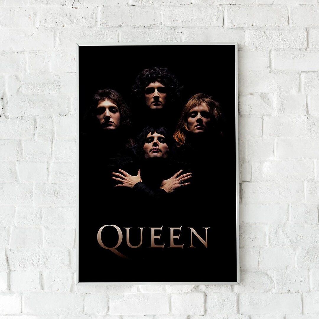Queen Band Poster Unframed, Rock Music Wall Art Print, Freddie Mercury ...