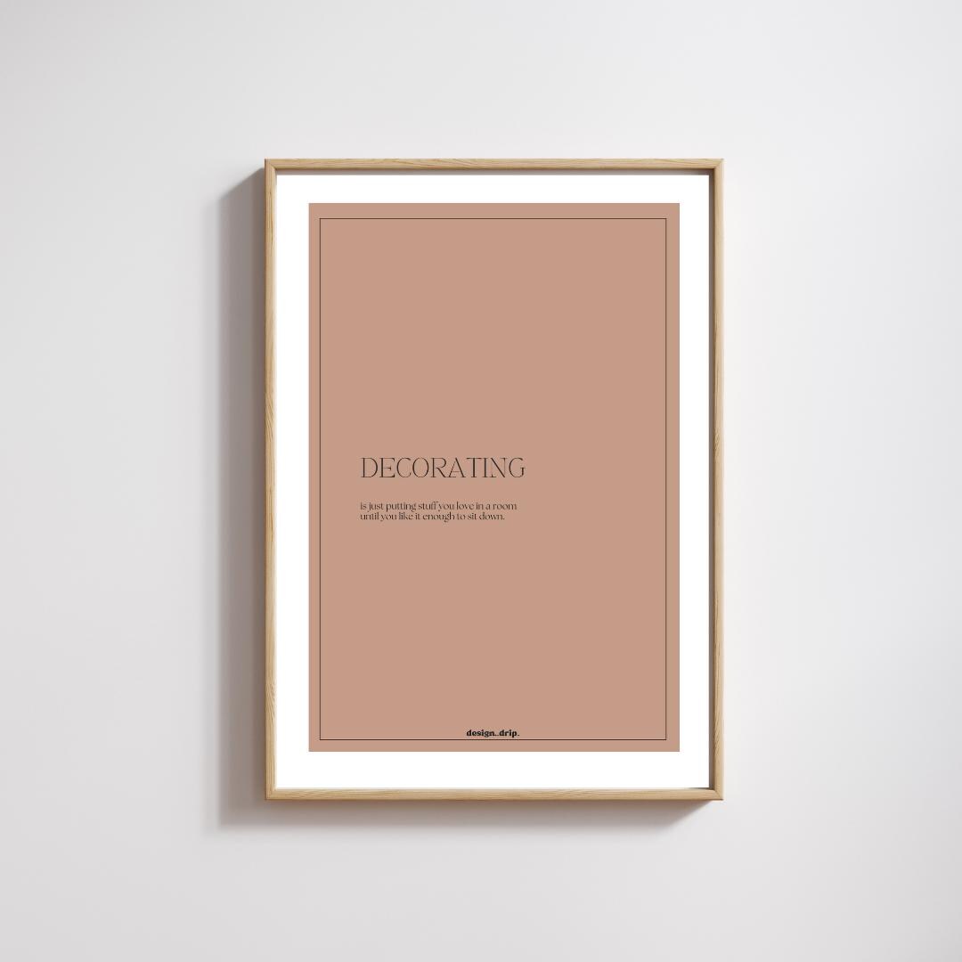 Funny Interior Design Quote Poster - Printable Wall Art - Modern ...