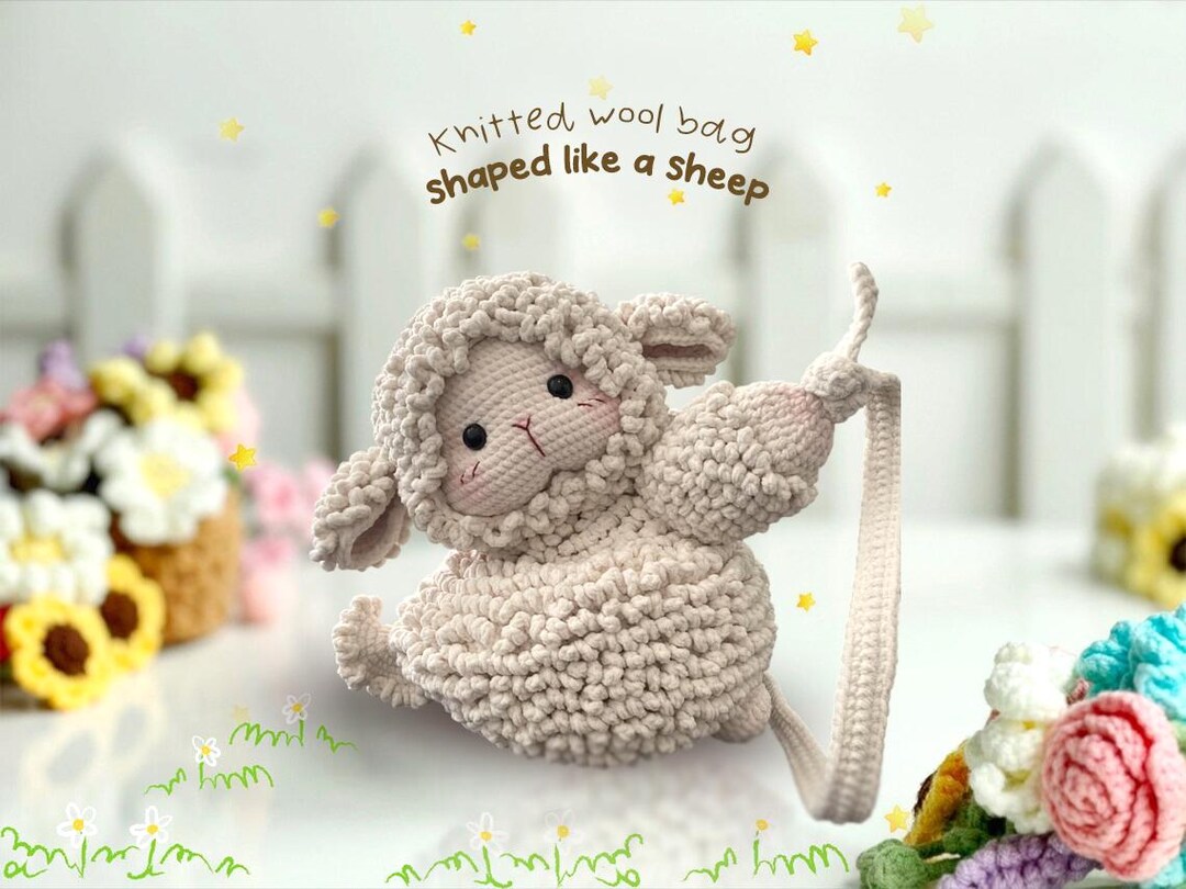 Sheep Bag Crochet Pattern, Crochet Pattern Sheep, Amigurumi Tutorial ...