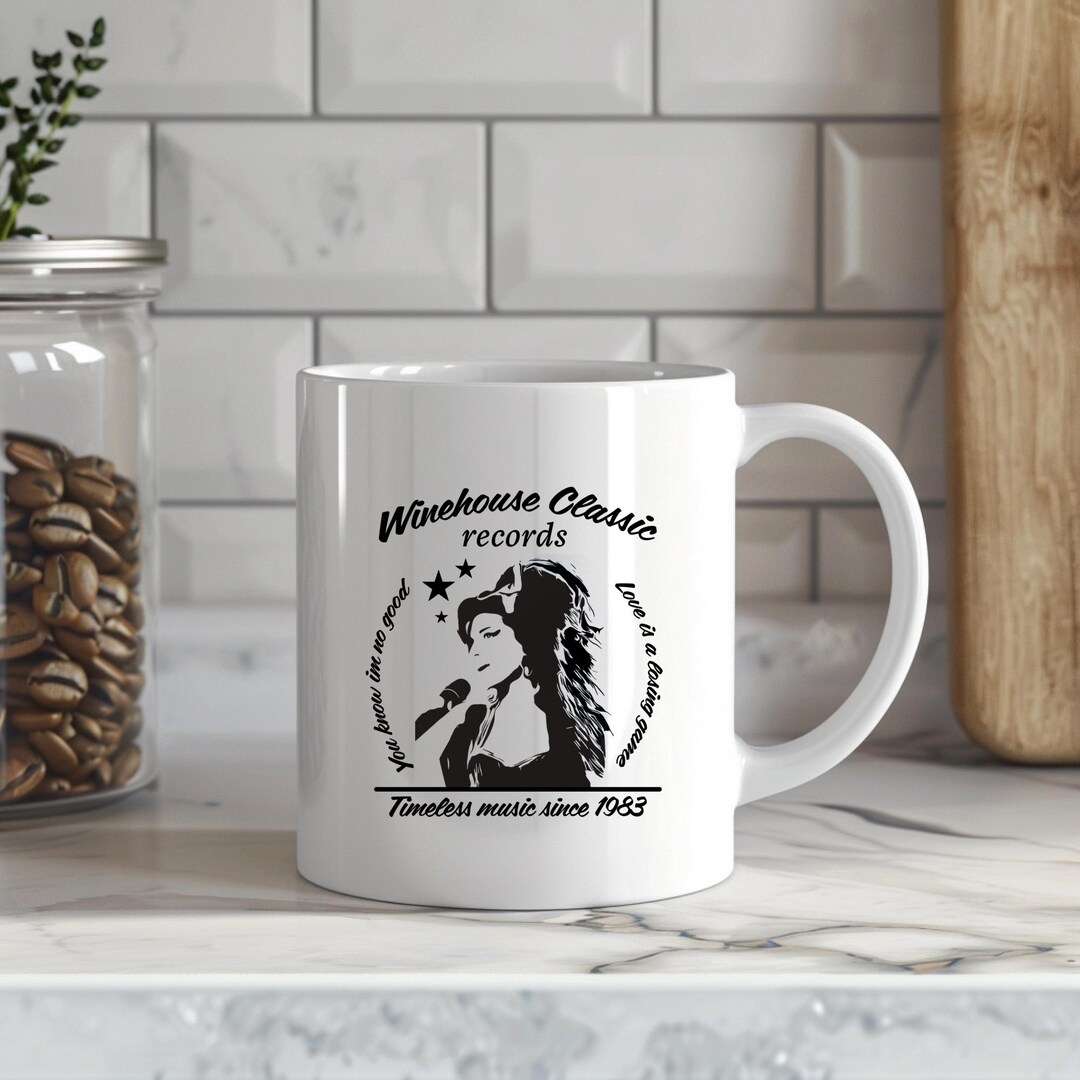 Amy Winehouse 11 Oz Mug, Music Artist Retro Style Mug, Unique Gift for ...