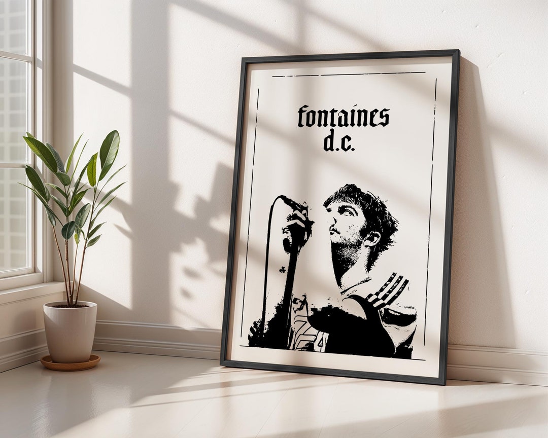 Fontaines DC Poster, Iconic Music Rock Band, Fontaines DC Band Print ...