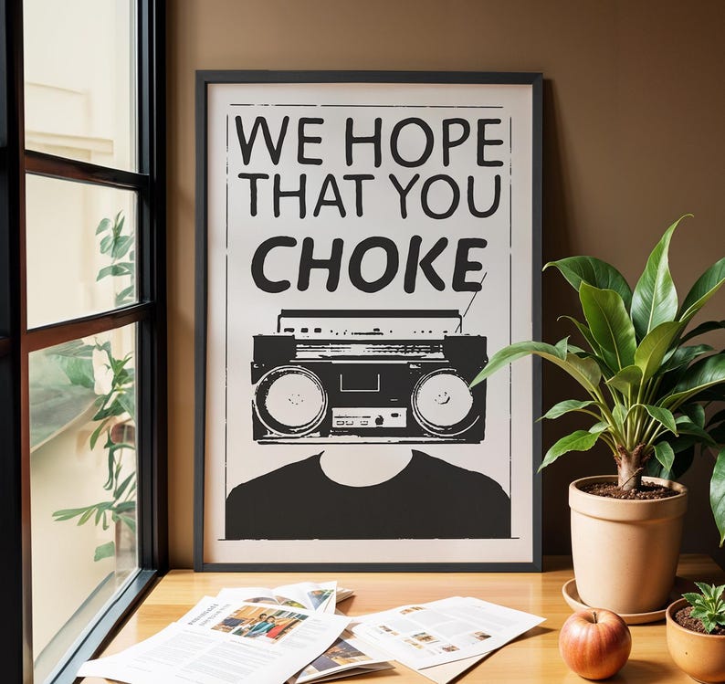 Radiohead Poster, Iconic Music Rock Band, Radiohead Print, Music Wall ...