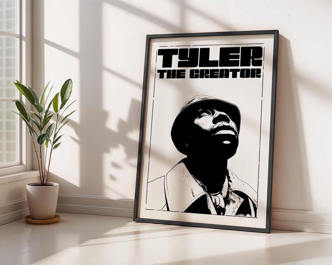 Tyler the Creator Stamp Print Poster, Iconic Music Artist, Tyler the ...