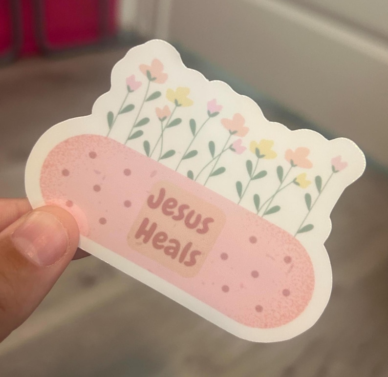 Jesus Heals Vinyl Sticker - Etsy