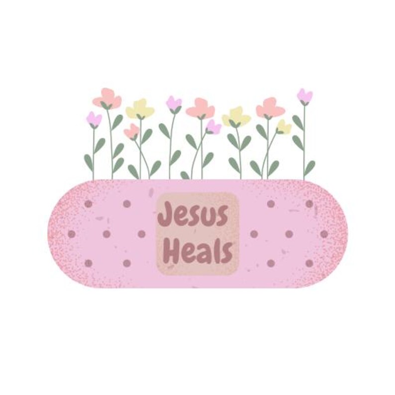 Jesus Heals Vinyl Sticker - Etsy